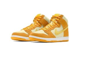 nike mens sb dunk high dm0808 700 pineapple - size 9.5