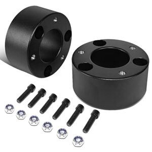 j2 engineering 3.5" front leveling lift kit strut mount spacers compatible with 06-19 ram 1500 4wd, j2-lk-dg-f-004-bk