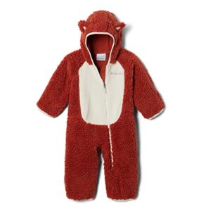 columbia baby foxy baby sherpa bunting, warp red/chalk, 3/6