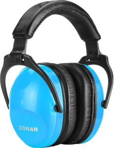 zohan 030 kids noise cancelling headphones for autism ear protection (blue)