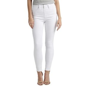 jag jeans women's valentina high rise skinny pull-on jeans-legacy, white, 16