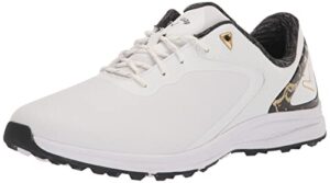 callaway women's coronado v2 sl golf shoe, white/gold, 8