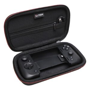 ltgem eva hard case compatible with razer kishi v2 mobile gaming controller / kishi v2 pro mobile gaming controller (black)