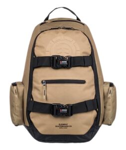 element men's mohave backpack – lightweight bookbag – with skate straps, dull gold 2.0, one size