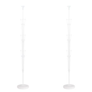 balloon column stand kit set of 2 - balloon stand with base, and pole,balloon tower backdrop decoration for wedding, baby shower, birthday party, or bachelorette parties (no balloon)