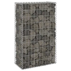 gabion wall with covers,garden fence border,portable fence,privacy fence,fencing for yard,private fence,garden fence for dogs,for patio,backyard,outdoor pool,porch,galvanized steel 23.6"x11.8"x39.4"