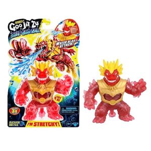 heroes of goo jit zu deep goo sea blazagon hero pack. super stretchy, goo filled toy. with water blast attack feature. stretch him 3 times his size!