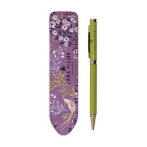 portico designs ballpoint pen with pouch set sara miller london gift boxed writing set, 2-pieces, haveli gardens