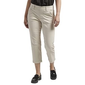 jag jeans women's maddie mid rise capri-legacy, stone, 14 petite