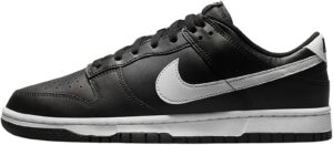 nike mens dunk low retro dv0831 002 - size 11 black/white