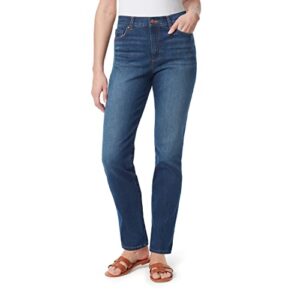 gloria vanderbilt women's amanda classic high rise tapered jean standard, kalahari, 12