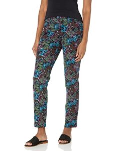 gloria vanderbilt women's amanda classic high rise tapered jean standard, midnight affair autumn leaves, 18