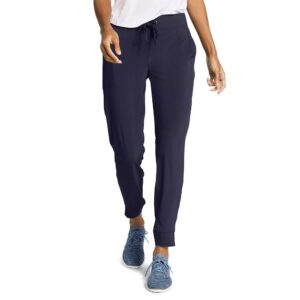 eddie bauer women's departure jogger pants, atlantic, small