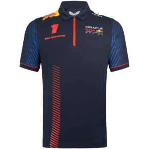 castore red bull racing f1 men's 2023 max verstappen team polo shirt - l