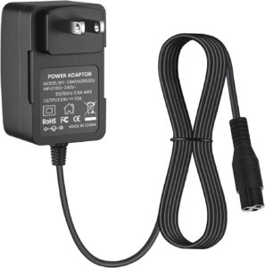 fast charging scooter battery charger standard 3-prong inline for razor e100 e125 e150 e200s e175 e300 e500 mx350, pocket mod, sports mod and dirt quad, charger power supply cord