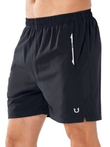 northyard men's running athletic shorts 5" / 7" workout gym short tennis quick dry lightweight active sport hiking basketball-5'' black-3xl