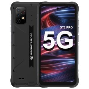 umidigi bison gt2 pro 5g rugged unlocked smartphones, 8g+256gb waterproof ip68/ip69k android 12 mediatek dimensity 900 6nm 64mp+8mp+5mp camera 6.5" fhd 6150mah fast charge nfc cell phone