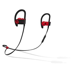 beats powerbeats3 wireless earphones - defiant black/red (the decade collection)(renewed premium)