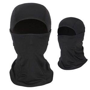 yunai motorcycle cycling balaclava face mask – windproof hot weather breathable full face uv protection balaclava hood thermal for outdoor skiing sports hiking black