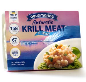 krill meat aquamarine canned antarctic seafood krill meat like tiny shrimp in a can - wild caught seafood - 3.7 oz (1)