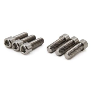 m8 x 25mm ti titanium bmx stem bolts 1.25mm thread pitch allen head 6pcs mtb