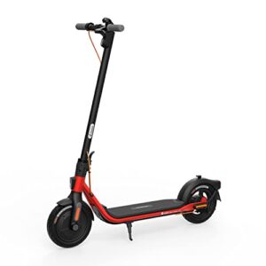 segway ninebot d28u electric kick scooter -300w motor, 17.4 miles range & 15.5 mph, 10" pneumatic tire, drum brake, ul-2272 certified