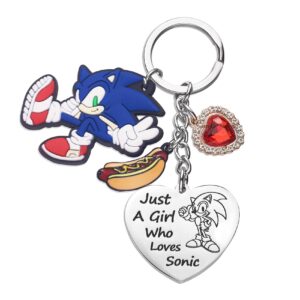 sonic hedgehog merchandise keychain gifts for teen girls daughter women birthday gift keychains