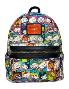 loungefly the rugrats allover print nickelodeon womens double strap shoulder bag purse