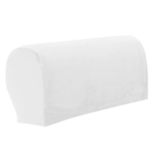 bagasi sofa arm rest covers set of 2 stretch armrest chair covers waterproof armchair couch anti-slip furniture protector slipcovers for armchairs sofa couches recliner,white