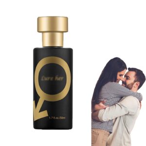 geohee perfume de feromonas golden lure, perfume de feromona atrae a los hombres, perfume libera encanto, duradero, súper fuerte (man-1pc)