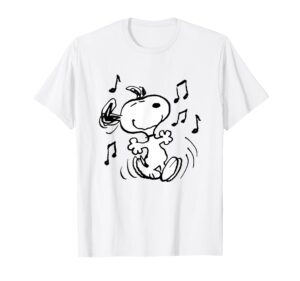 peanuts - snoopy dancing t-shirt