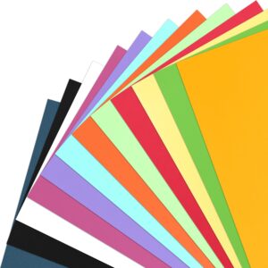 gondiane 24 sheets multi colors cardstock paper 8.5 x 11 inches for diy cards, invitations, scrapbooking and other crafts(250gsm/92lb)