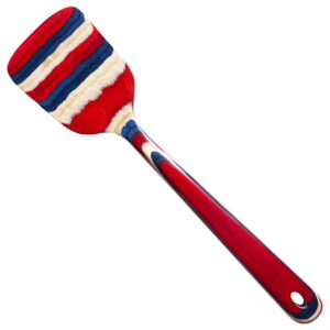 baltique old glory collection 12-1/2" wooden spatula, kitchen utensils safe for nonstick