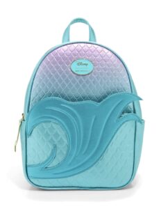 her universe disney the little mermaid ombre scales mini backpack green none