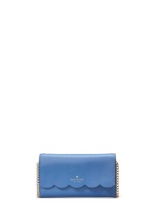 kate spade gemma wallet on chain leather crossbody bag purse handbag (fresh blueberry)