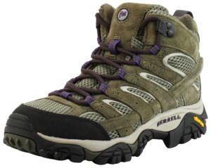 merrell women's moab 2 vent mid hiking boots, olive,10.5 m