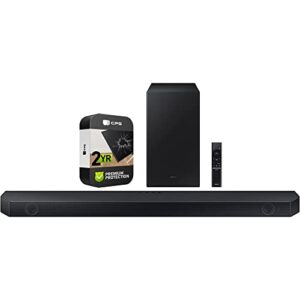 samsung hw-q600c/za 3.1.2ch soundbar and subwoofer with dolby audio (renewed) bundle with 2 yr cps enhanced protection pack