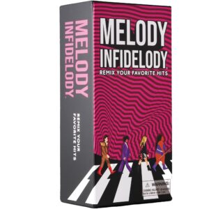 melody infidelody - fun music games for game night, music gifts for teens, white elephant, and people who love singing gifts - makes an awesome gift for music lovers