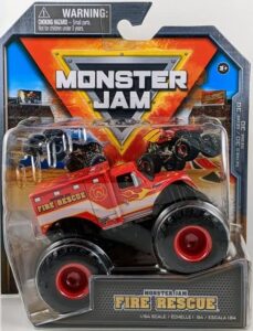 monster jam fire rescue truck series 30 (1:64 scale)