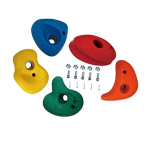 harayaa 5pcs rock wall holds, children rock climbing holds, rock wall climbing kits, playground accessories, small