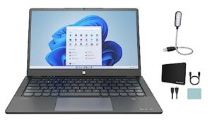 gateway 14.1" ultra slim notebook, fhd touchscreen, intel core i5-1235u, 8gb ram, 512gb ssd, fingerprint scanner, tuned by thx audio, 2mp camera, hdmi, windows 11 home, black + accessories