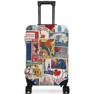 lefowru luggage cover protector travel suitcase covers protective skin for carry on baggage fit 18-20 inch luggage