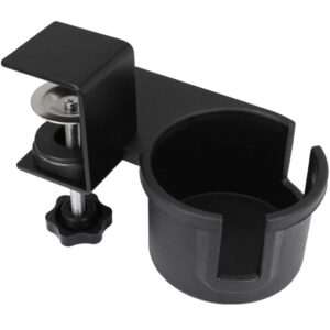 zerodeko clip on desk cup holder desk bottle holder clamp cup carriers for drinks desk cup holder clamp mug stand espresso cup clip on cup holder to rotate clip-on abs tray table