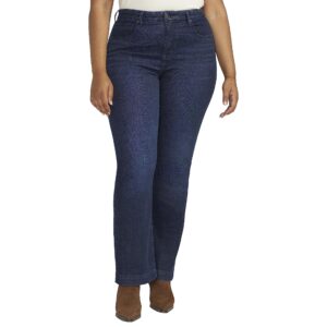 jag jeans women's plus size phoebe high rise bootcut jeans, stardust, 24 plus