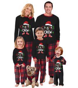 oakfashion christmas family pajamas sets, christmas family matching pajamas sleepwear pjs xmas jammies holiday(&b-11, kids, 5 years)