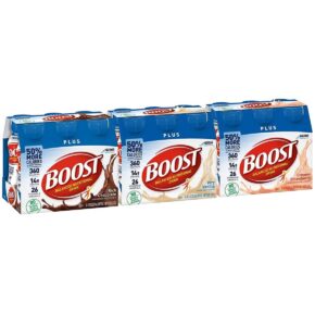 boost plus complete nutritional drink variety pack (pack of 3)