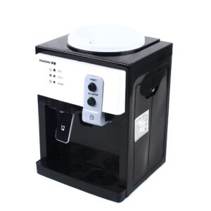 5-gallon electric water dispenser top loading countertop drinking machine 3 temperature settings hot ice cold water cooler dispenser for home office