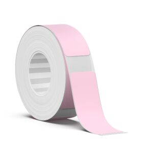 swifint thermal label maker tape adapted label maker, standard laminated office labeling, 15mmx40mm/0.59x1.57inch, 180 labels/roll, thermal printing label paper (pink)