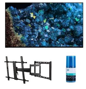 sony xr55a80l 55 inch 4k hdr oled smart google tv with ps5 features with a large/extra large full motion mount for 43 inch-90 inch compatible tv's and hdtv screen cleaner kit (2023)(used)