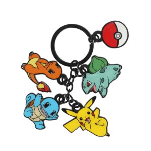 pokemon characters 5-charm black keychain